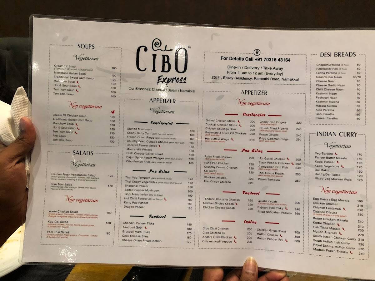 Menu at One Dine Namakkal, Namakkal