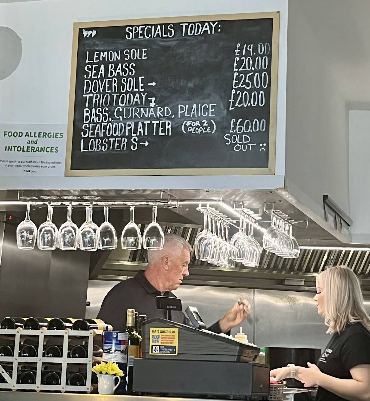 Menu at Platters restaurant, Plymouth, 12 The Barbican