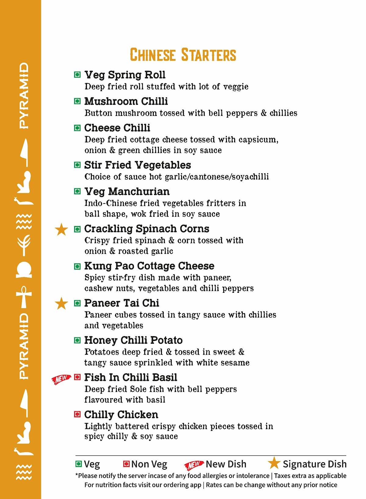 Menu at Pyramid Jalandhar Micro Brewery Best Nightclub Banquet Hall ...