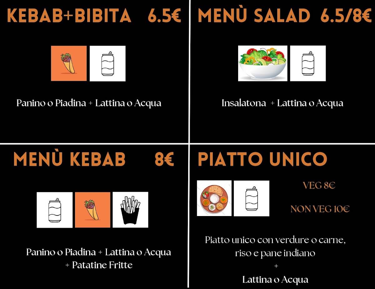 Menu da Rattu's Kebab & Indian Food ristorante, Roma