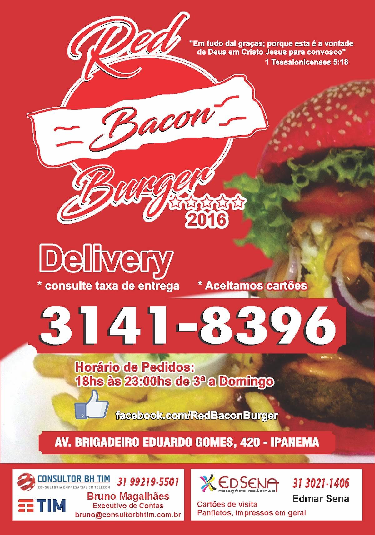 Menu em Red Bacon Burger restaurante, Belo Horizonte