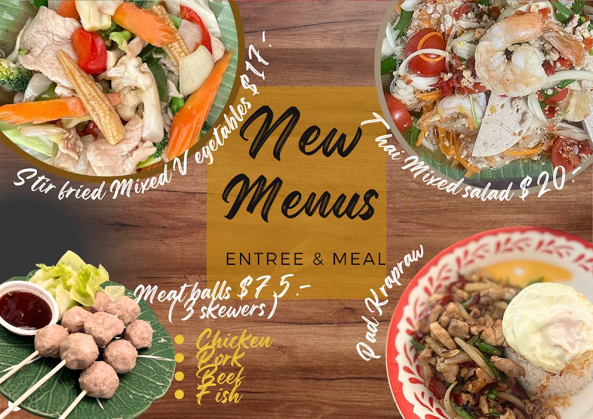 Menu at Rice Corner by Gibb, Tatura