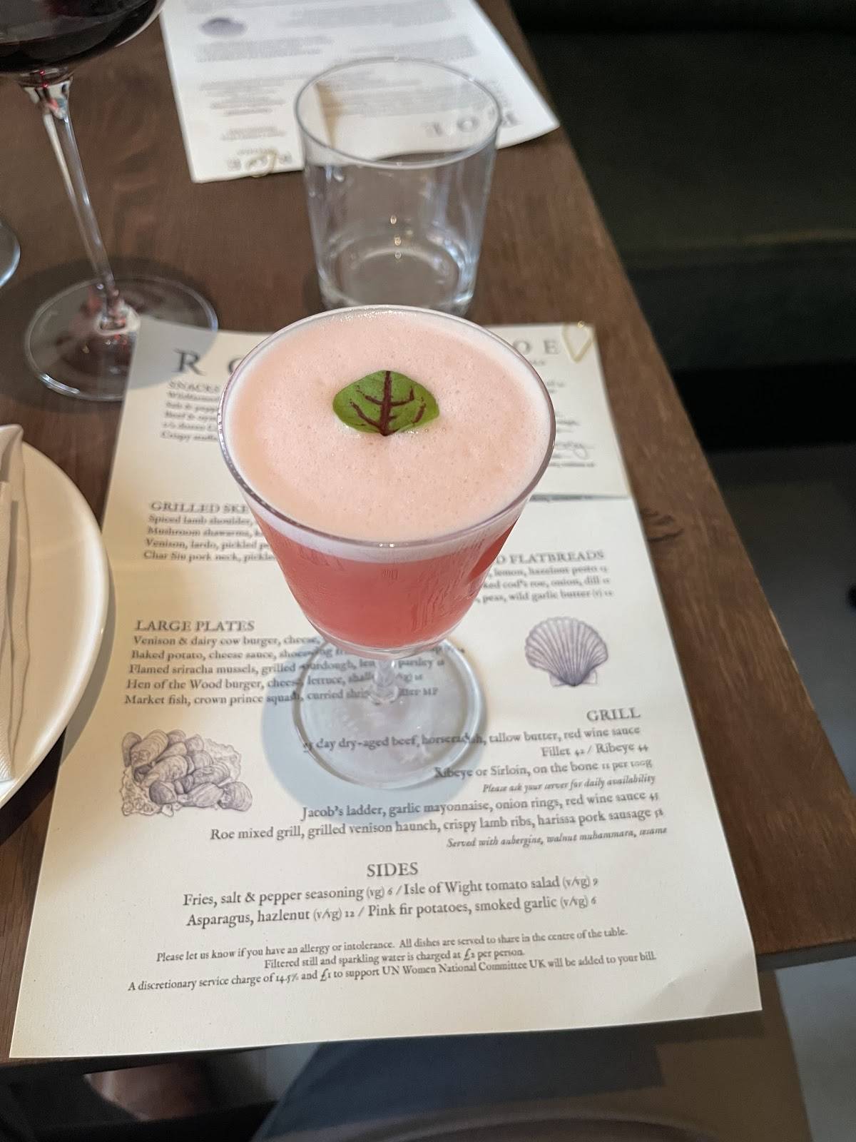 Menu at Roe - Canary Wharf restaurant, London, 5 Park Dr