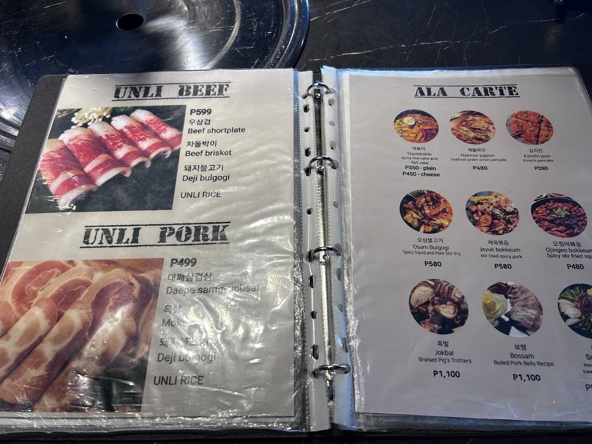 Menu at SMOKE DONENOO restaurant, Iloilo City