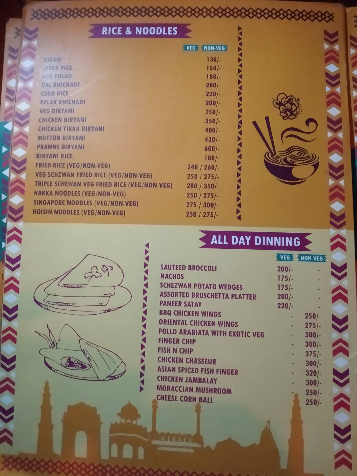 Menu at Satguru's Punjabi Rasoi, Pimpri-Chinchwad, Thermax chowk