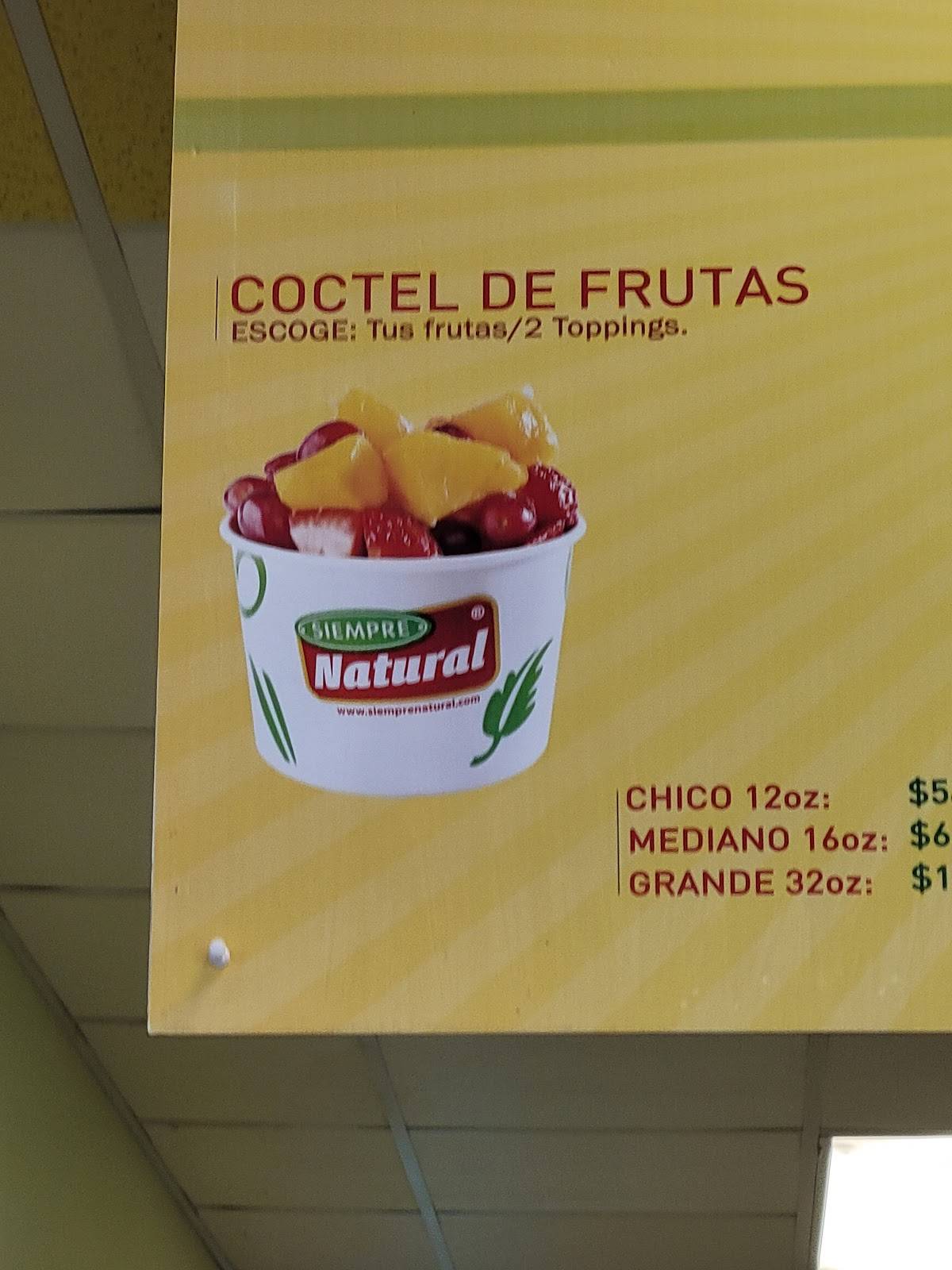 Carta del restaurante Siempre Natural, Reynosa, Lateral 4000-Local 1A