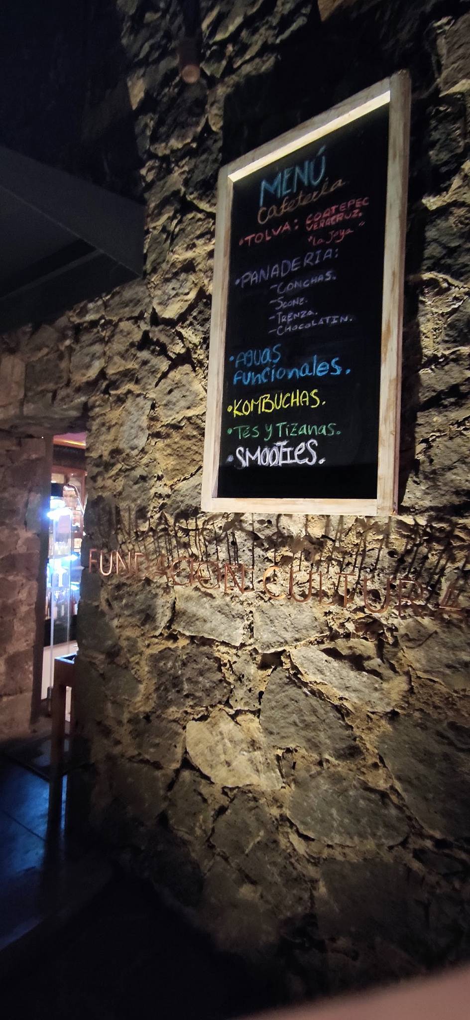 Carta del restaurante Tetetlán, Ciudad del México