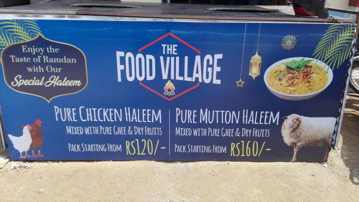 Menu at The Food Village, Hyderabad
