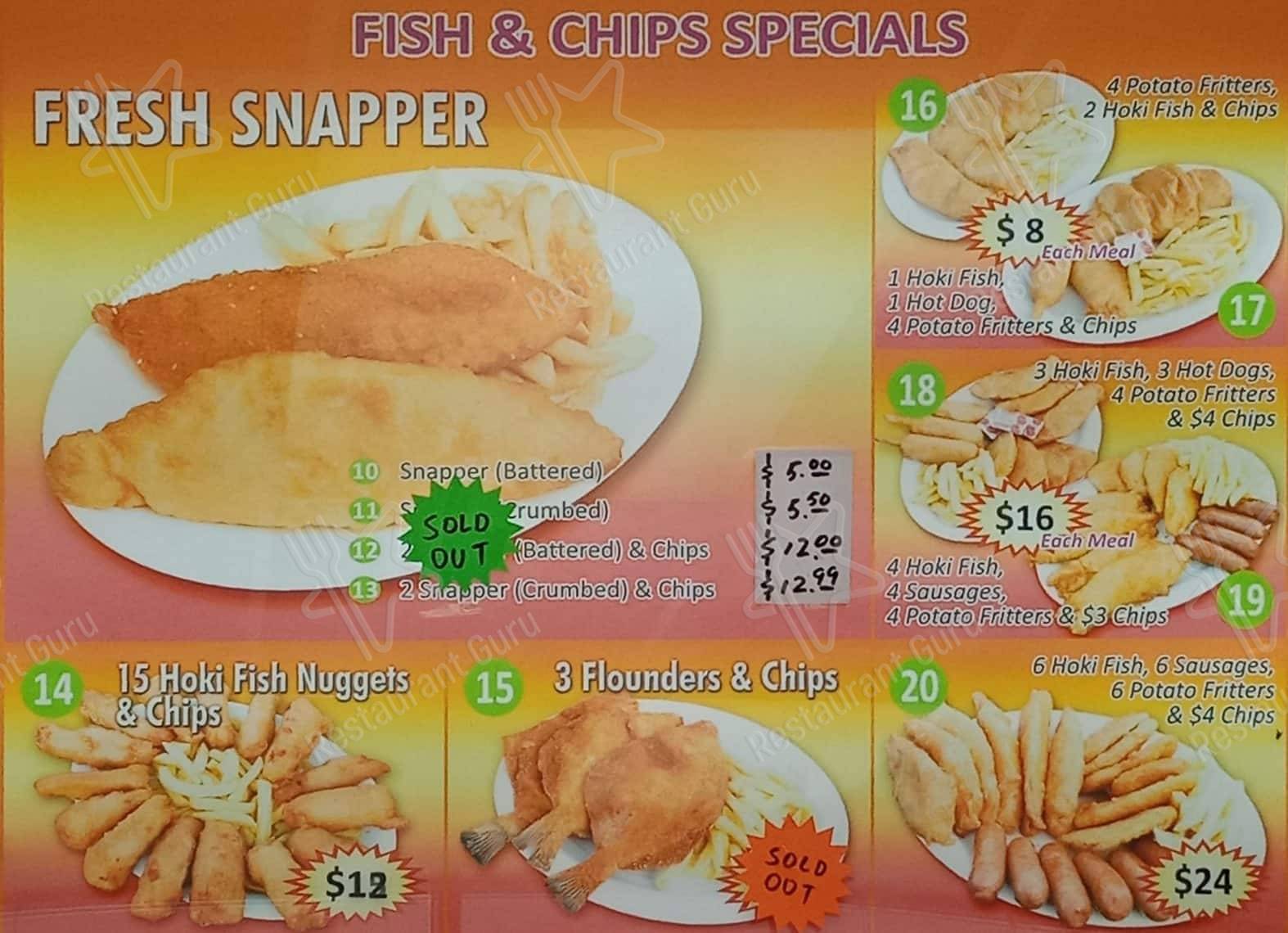 Menu at The Great Tong fast food, Takanini, Shop 7/228 Great South Rd