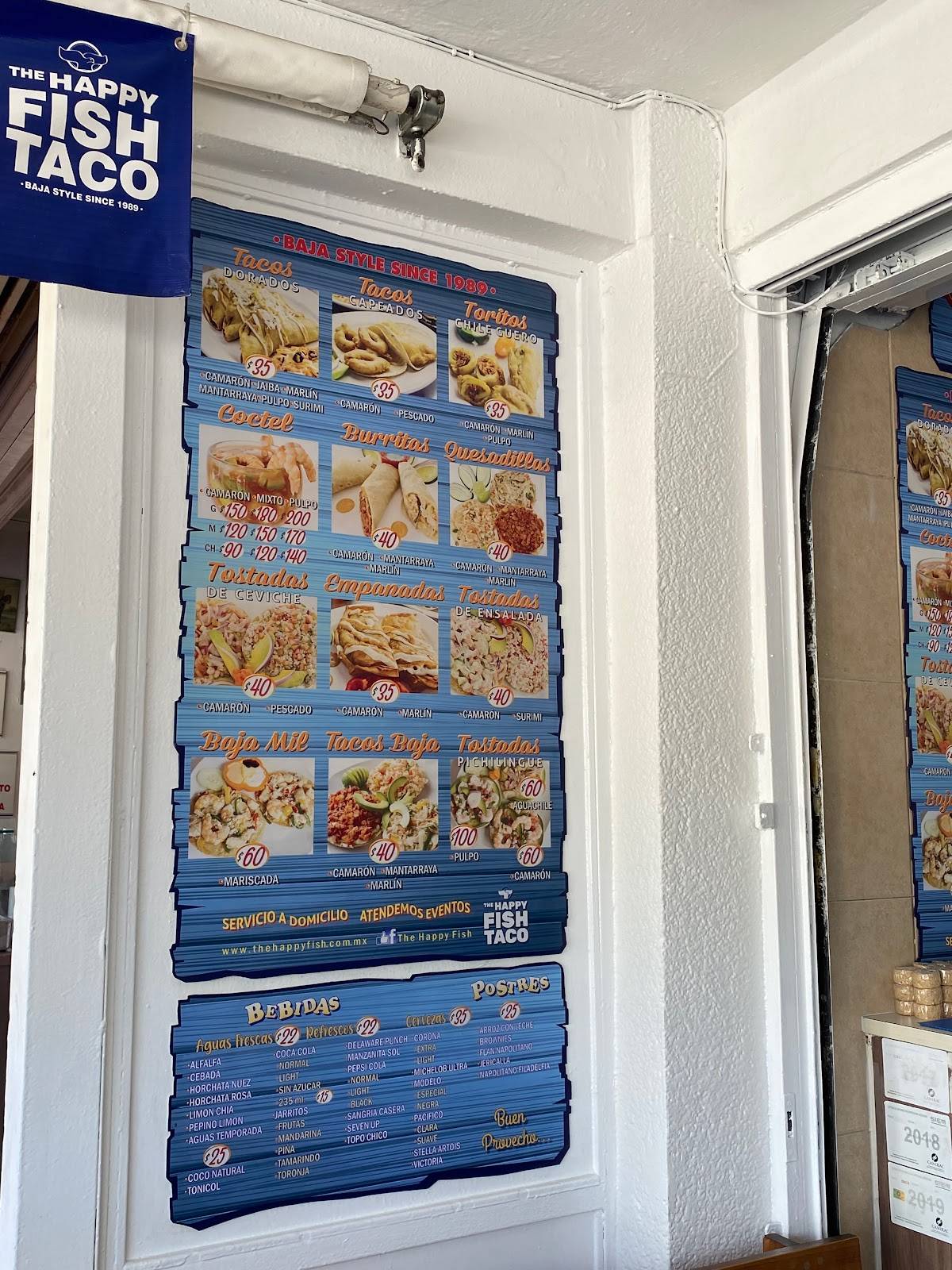 Menu at The Happy Fish restaurant, Zapopan, Av. Tepeyac 4709