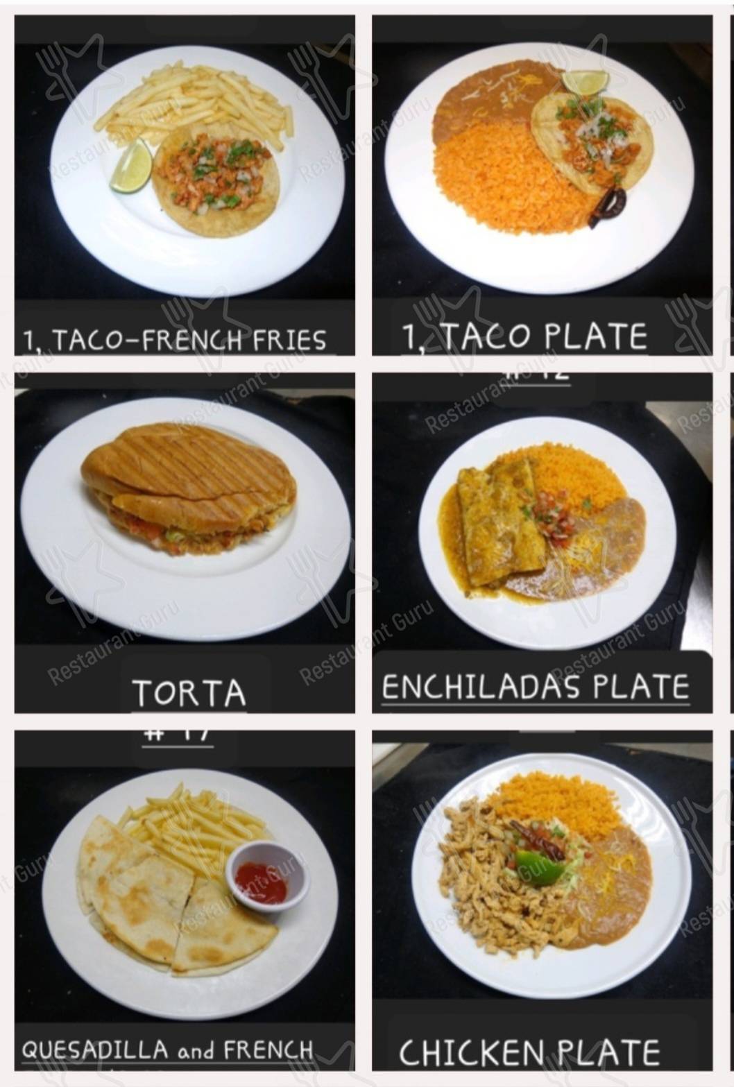 Menu at The Old Oak - Mexican Taqueria and Gas Station restaurant ...