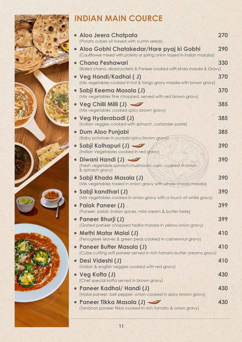Menu at The Royal Maharaja Palace Multi-Cusine Pure Veg Restaurant ...