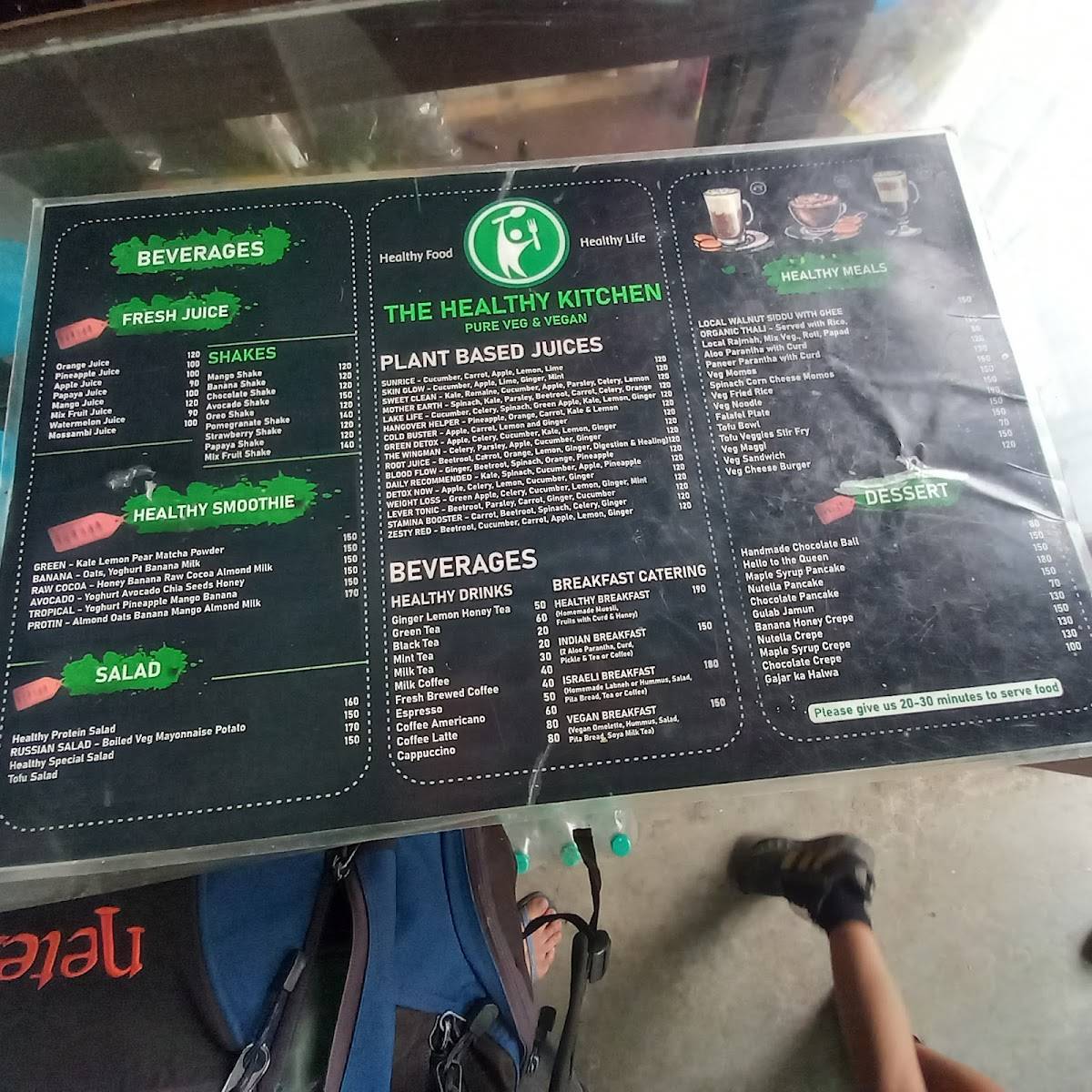 Menu at Manali pure veg & vegan cafe & plant based juice bar & bakery ...
