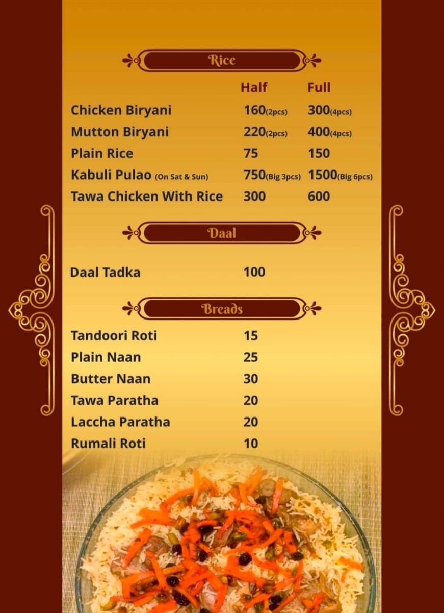 Menu at Urban Darbar-Best Non Veg Restaurant In Lalbagh- Restaurant ...
