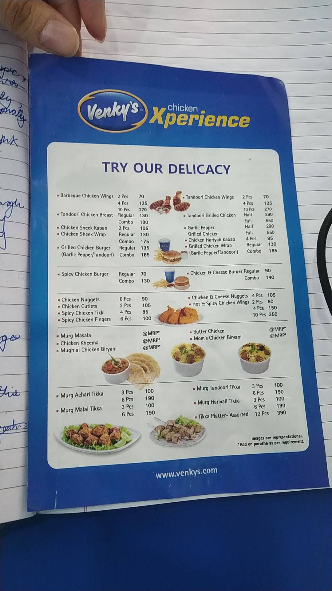 Menu at Venky's Chicken Xperience, Patna