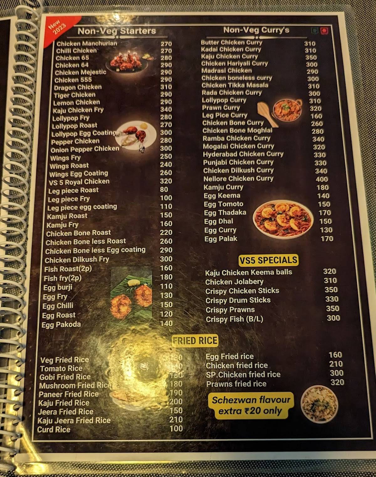 Menu at Vs5 Punjabi Family Dhaba & Restaurant, Nellore