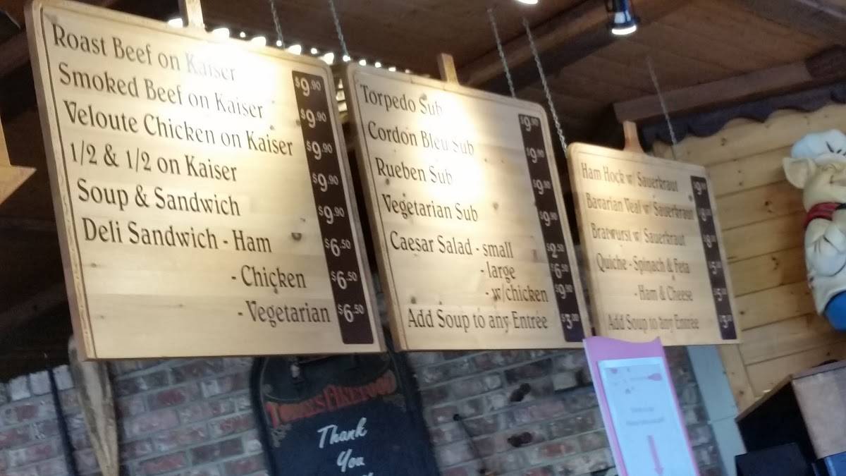 Menu at Wood Fire Bakery, Kelowna