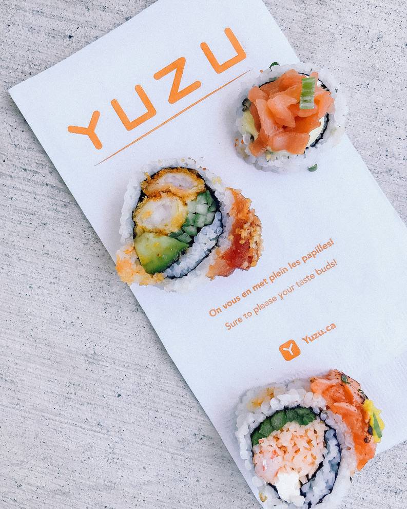 Menu au Yuzu sushi restaurant, Rosemère, 212 Boul. Labelle