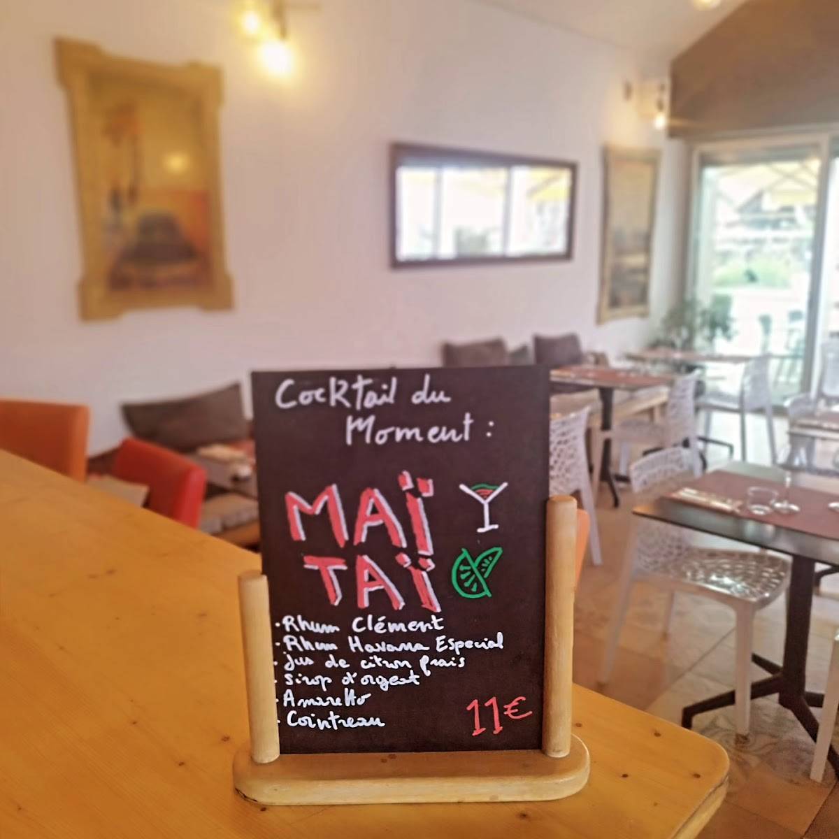 Menu au Chez Steph restaurant, Vendays-Montalivet