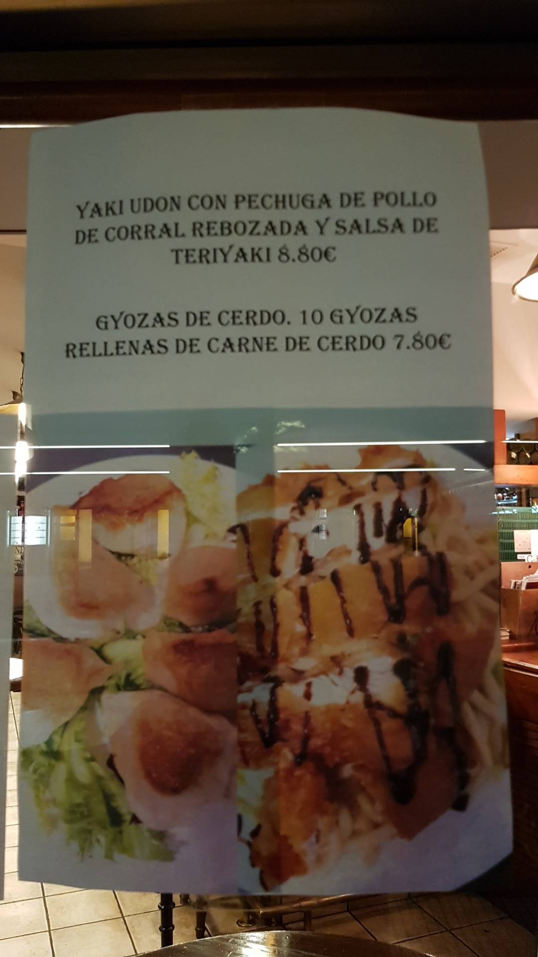Carta de Restaurante El Bucaro, Pamplona