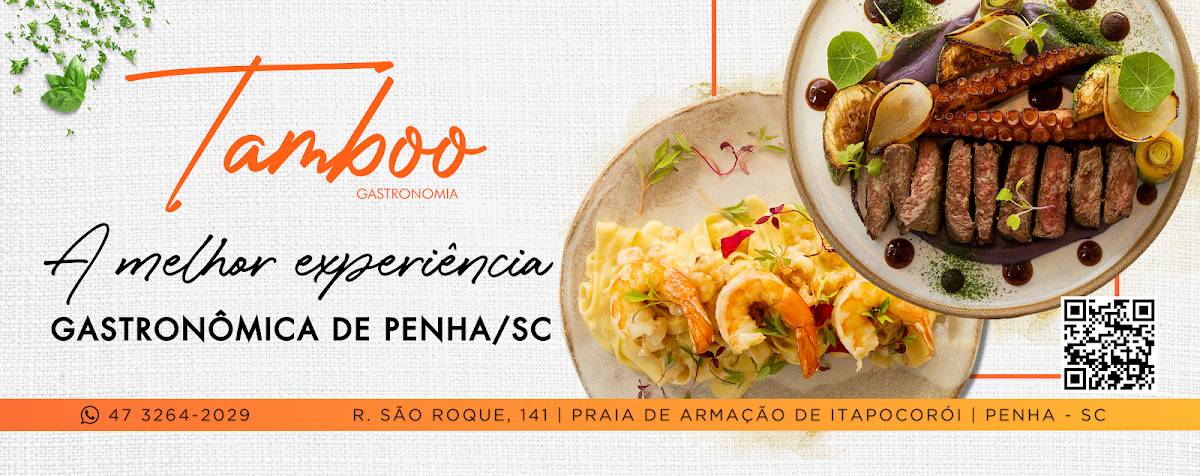 Menu at Restaurante Tamboo Gastronomia, Penha, R. São Roque
