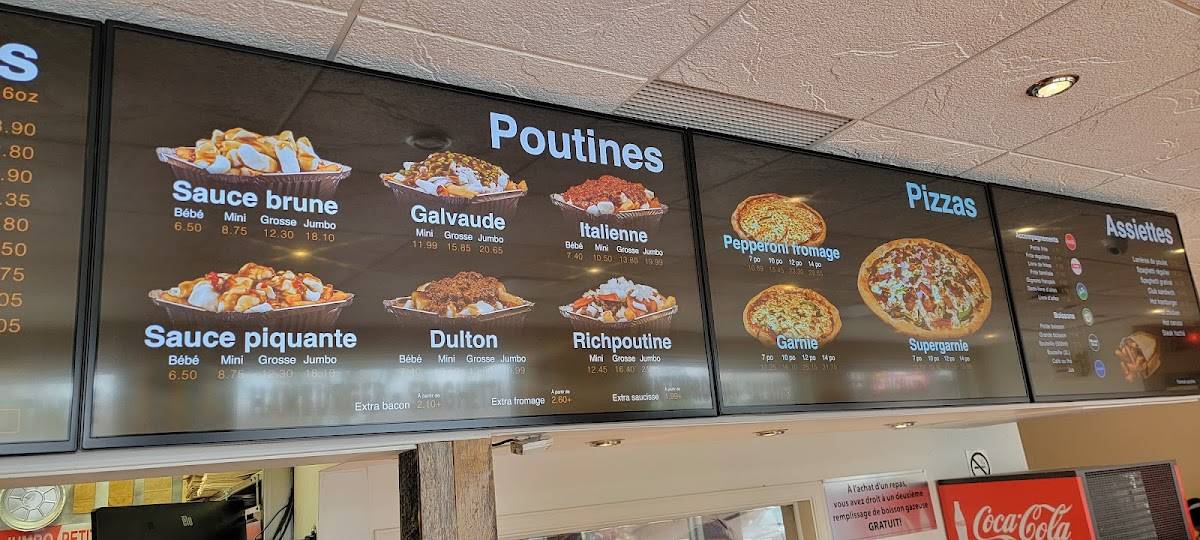 Menu au Resto Richard restaurant, L'Ancienne-Lorette, Rue Notre Dame