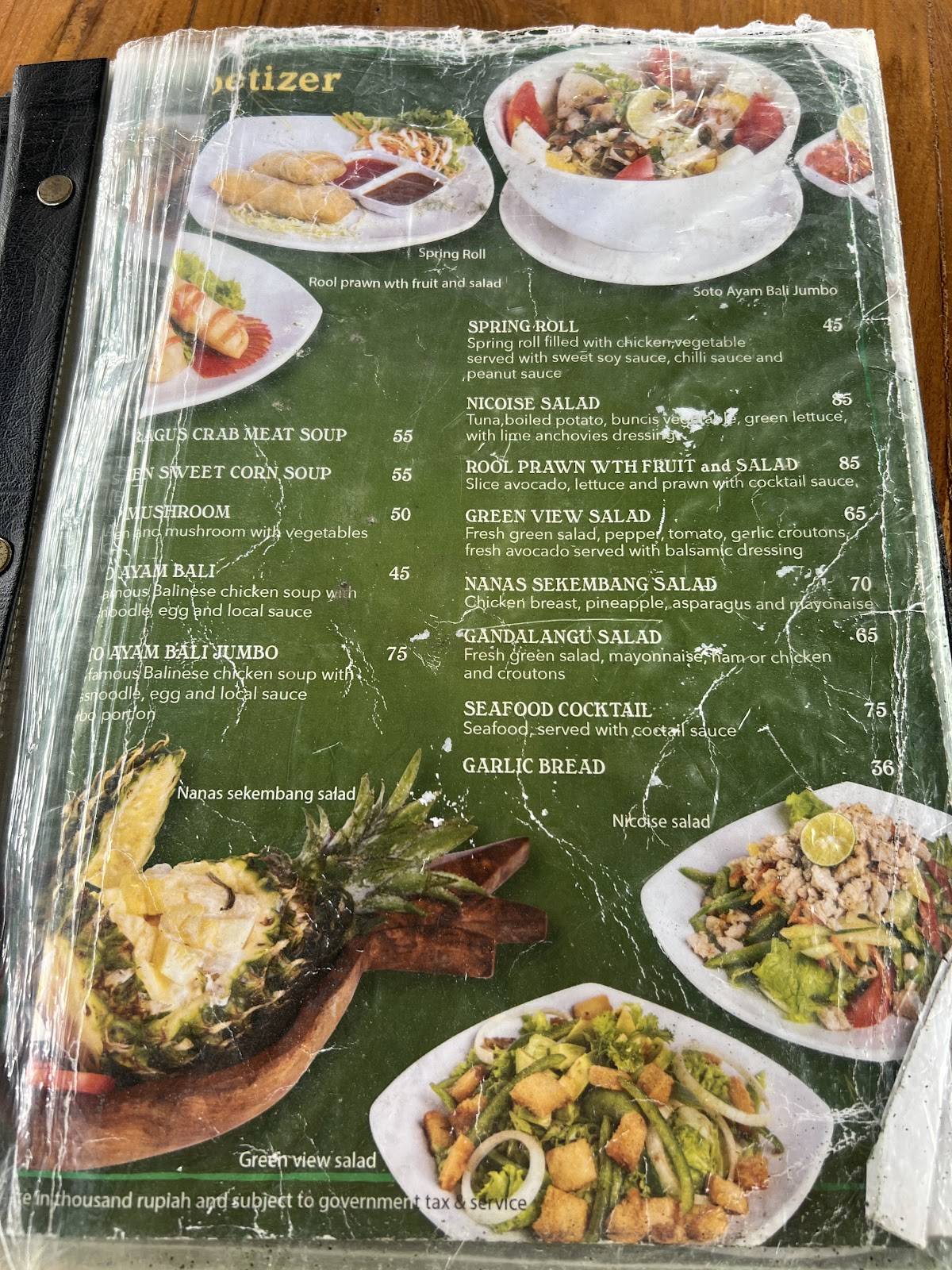 Menu at Restoran Bebek Joni restaurant, Peliatan