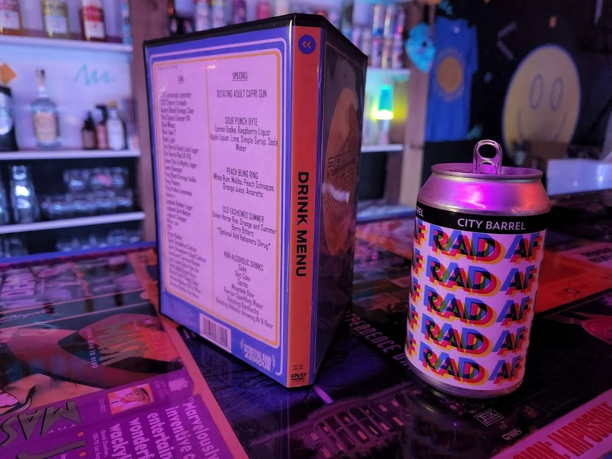 Menu at Rewind Video and Dive pub & bar, North Kansas City