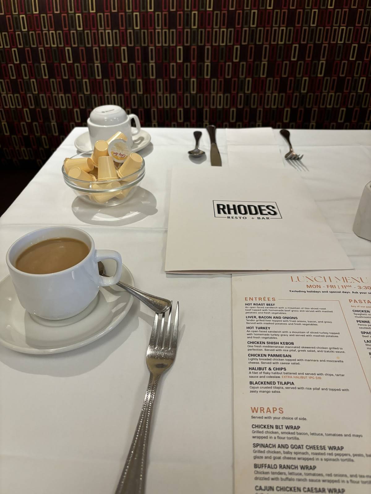 Menu at Rhodes Resto + Bar Kingston, Kingston