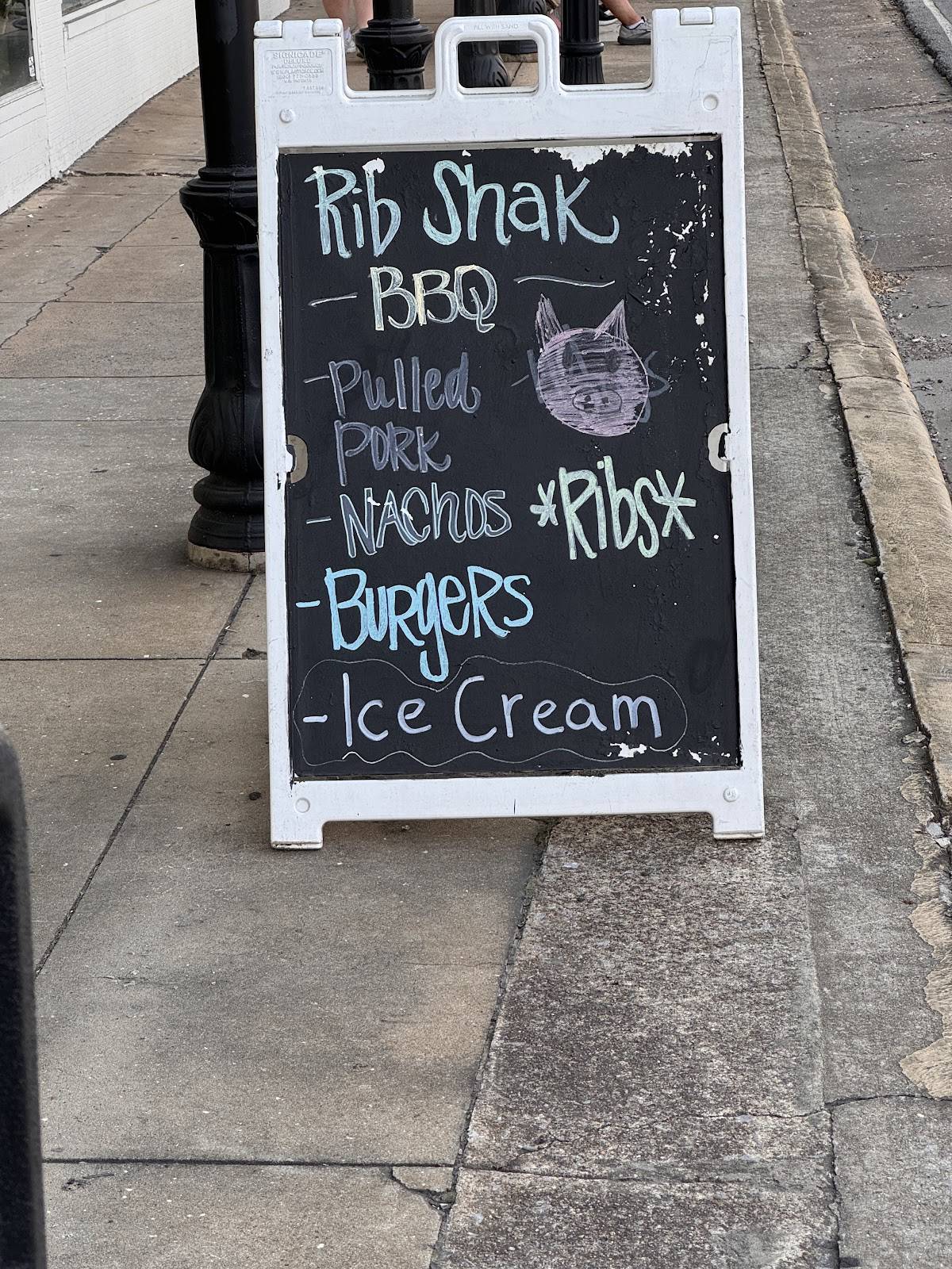 Menu at Rib Shak restaurant, Fort Payne, 110 Gault Ave N