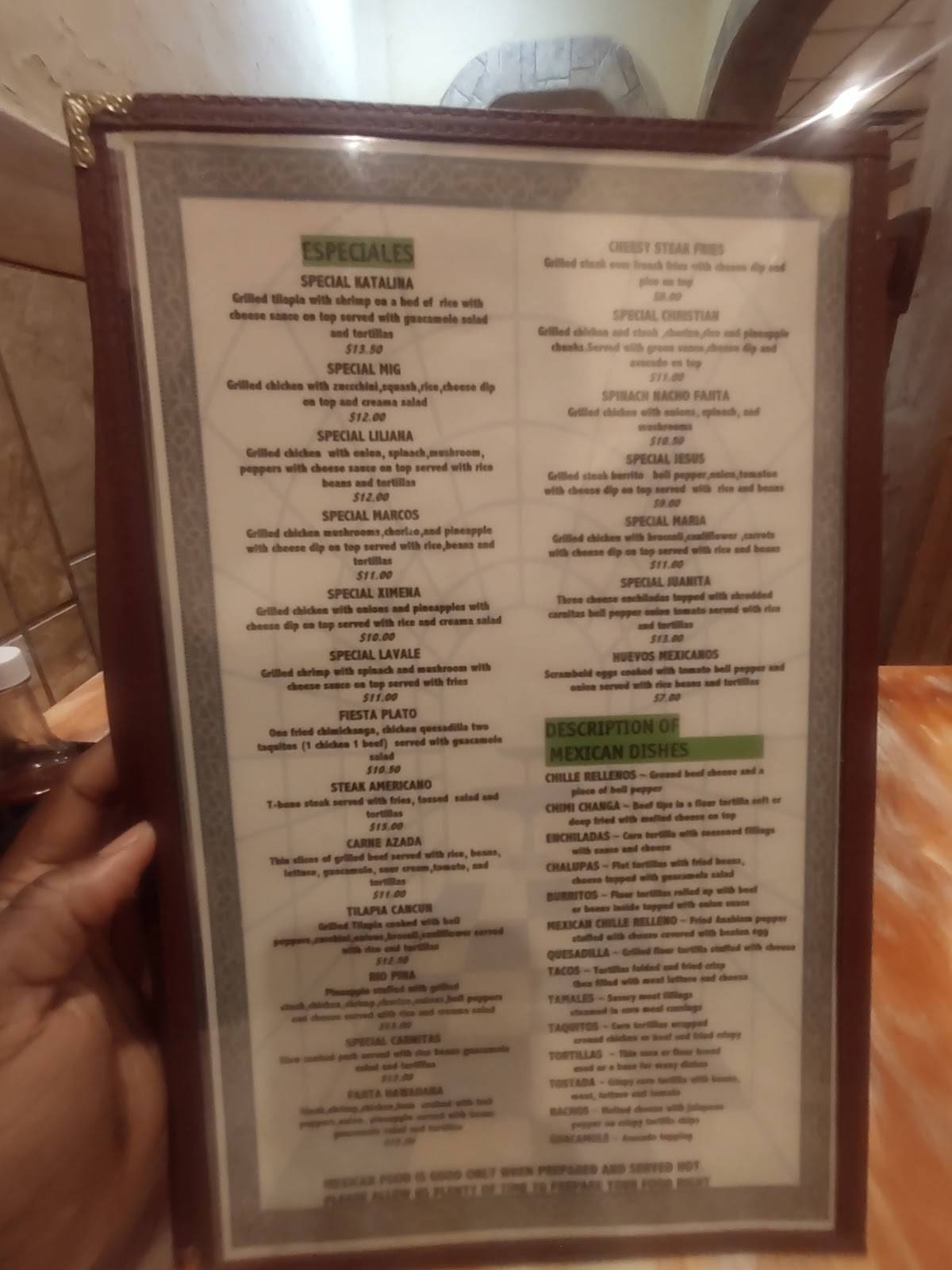 Menu at Rio Grande restaurant, Nitro, 503 1st Ave S