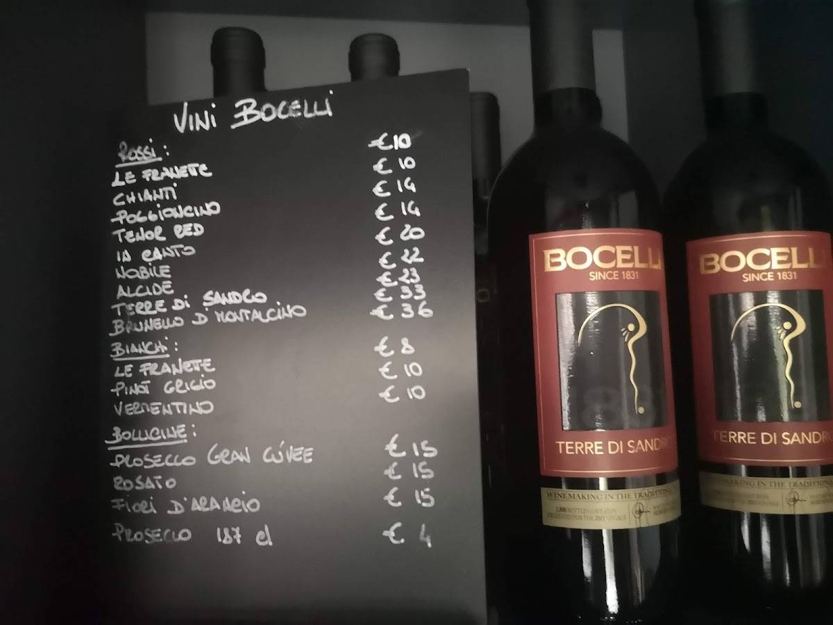 Menu at Ristorante Lajatico "Officine Bocelli", Lajatico
