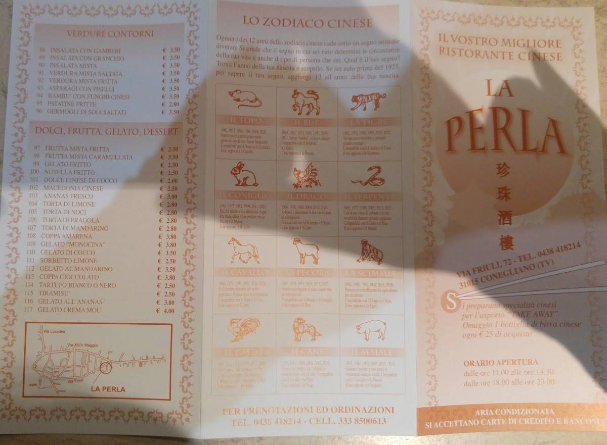 Menu da Bar Ristorante La Perla, Budoni
