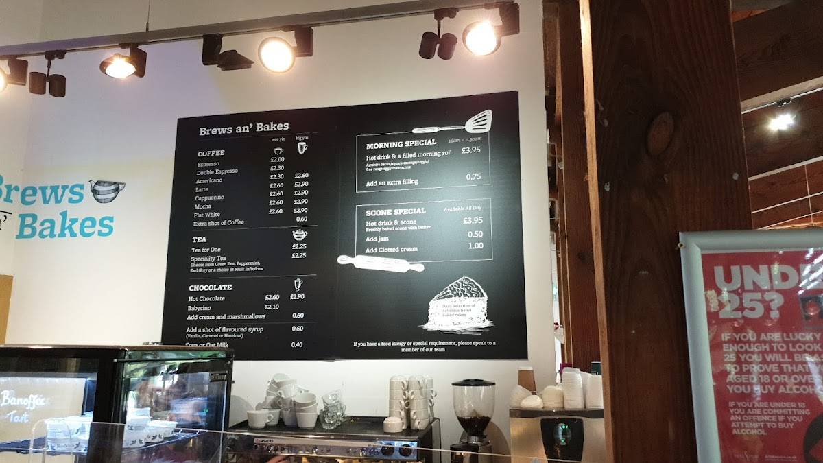 Menu at Robert Burns Birthplace Museum Cafe, Ayr