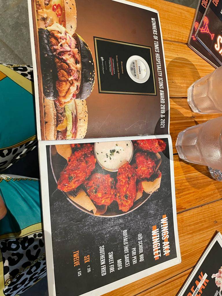 Menu at RocoMamas Goa, Calangute