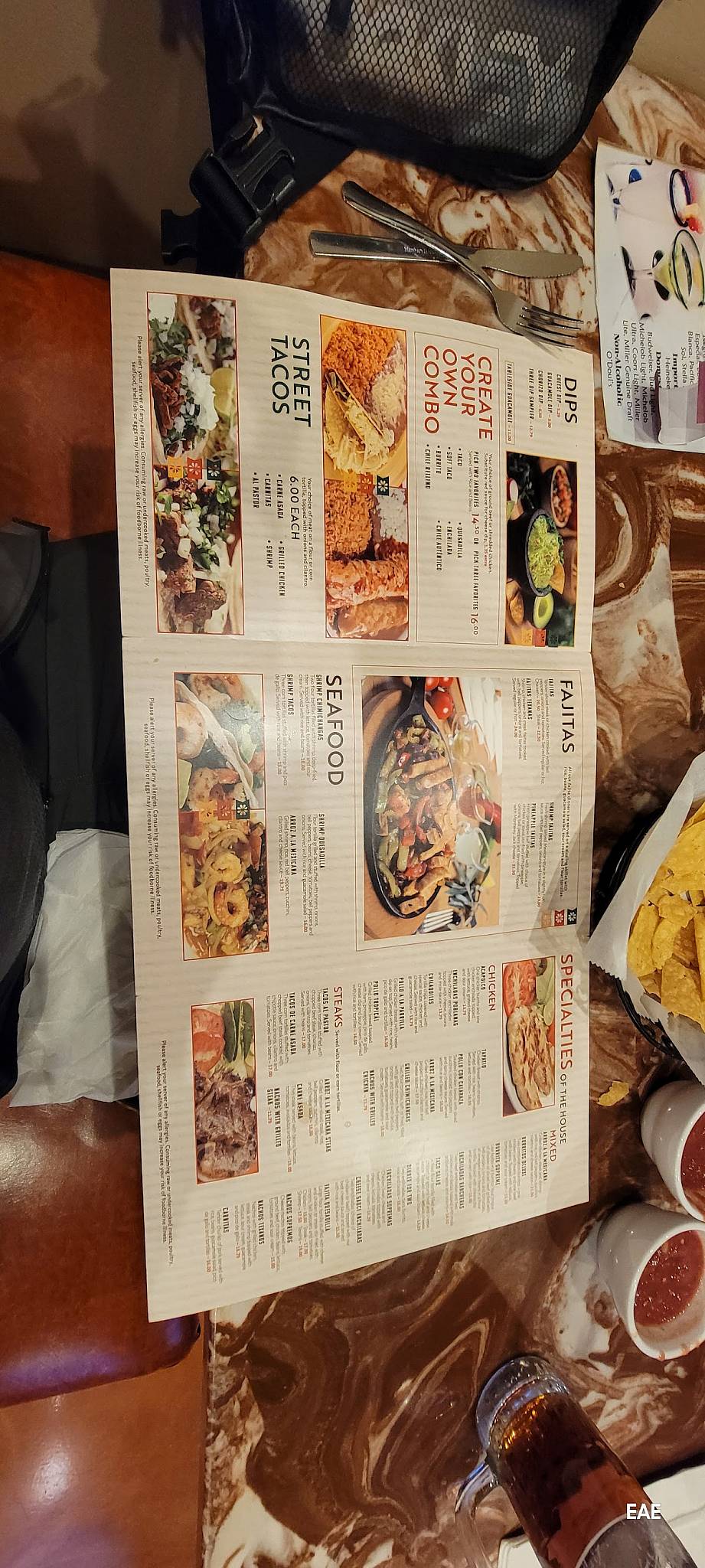 Menu at Rodeo Grande restaurant, Roanoke