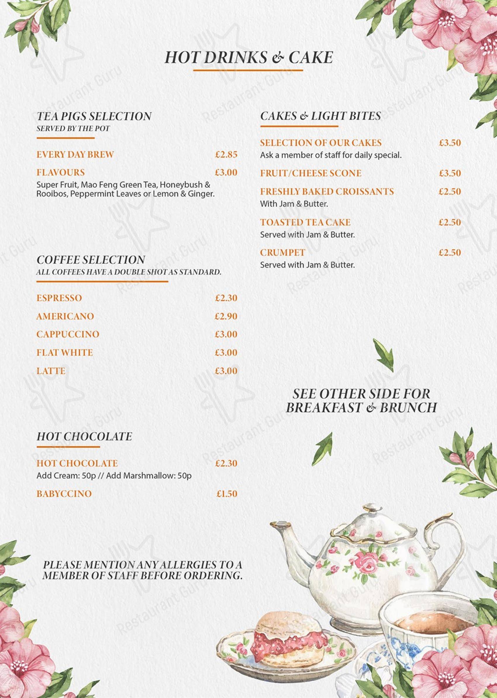 Menu at The Exchange pub & bar, Romsey