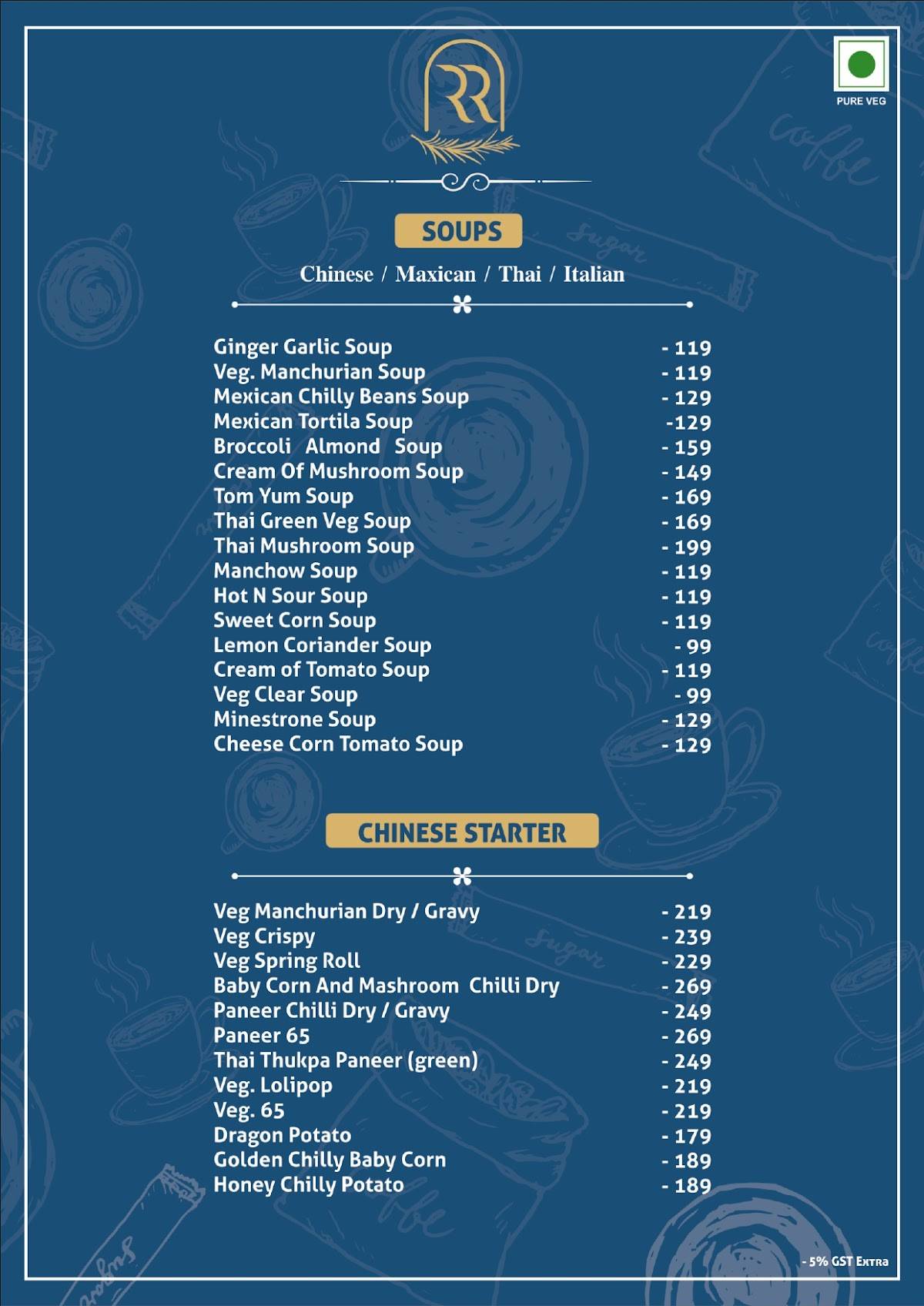 Menu at Rosemary Restaurant & Banquet, Ahmedabad
