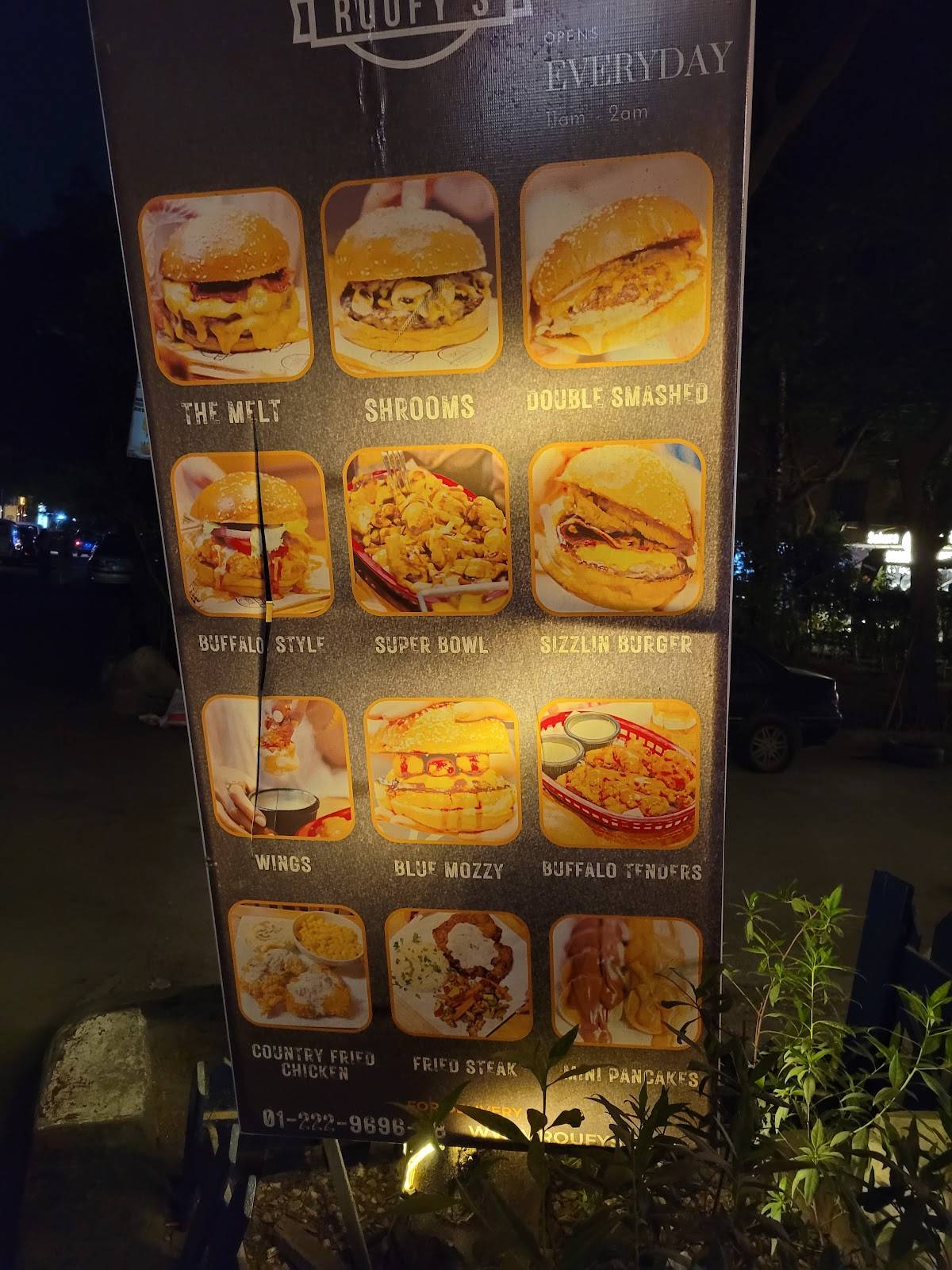 Menu at Roufy’s Maadi 231 restaurant, Cairo