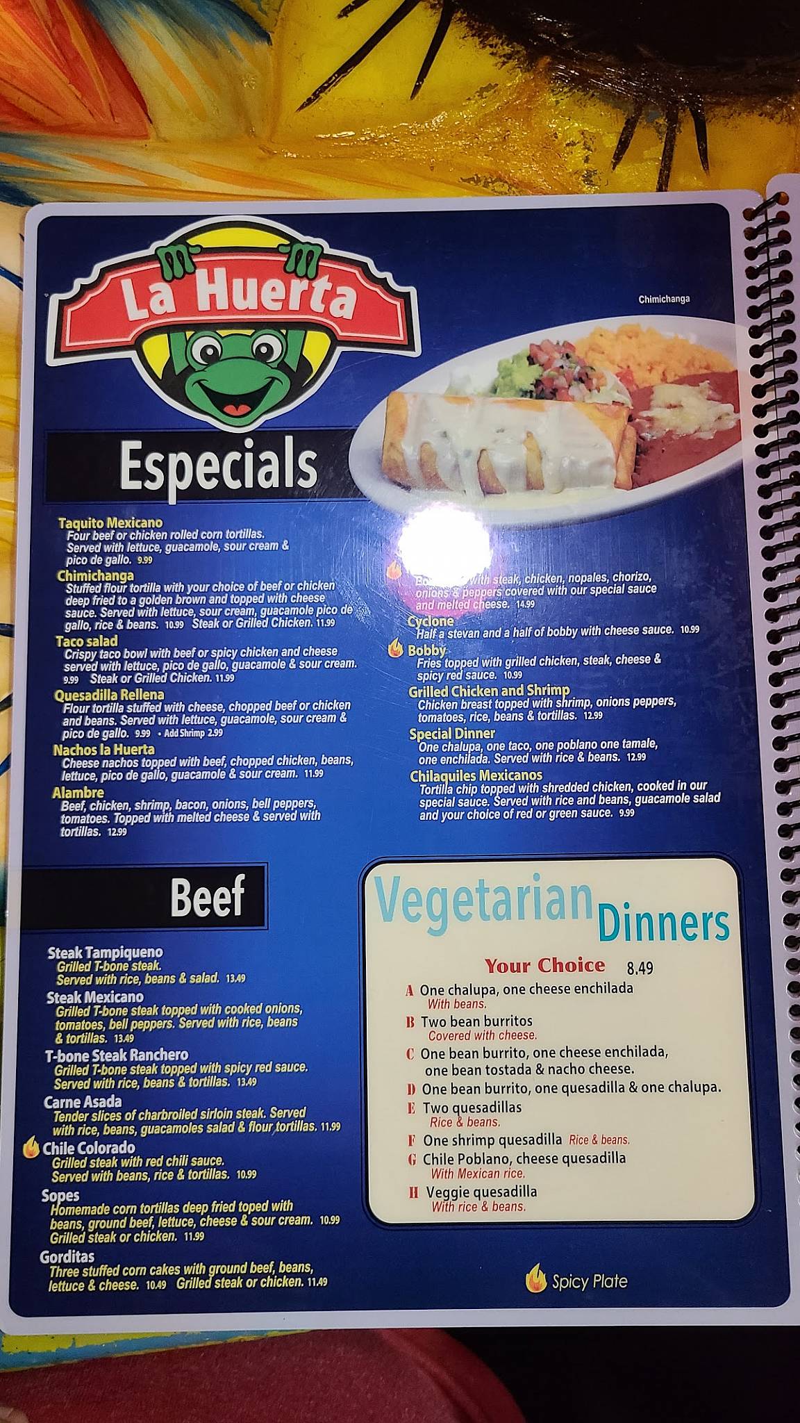 Menu at La Huerta Mexican Restaurant, Russellville, E Main St