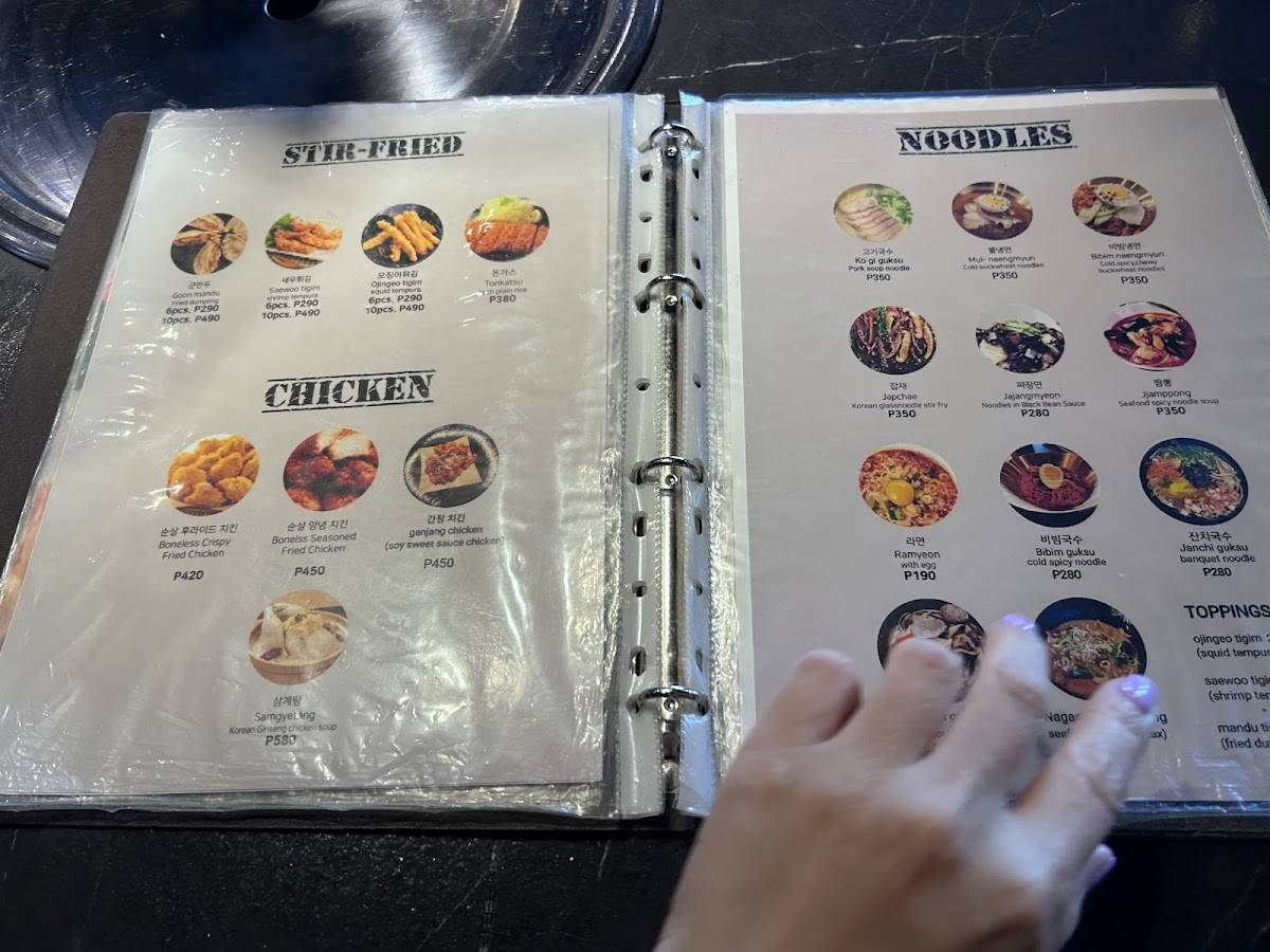 Menu at SMOKE DONENOO restaurant, Iloilo City
