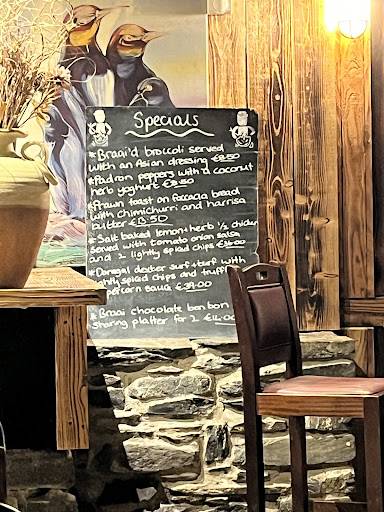Menu at SOUTH AFRICAN BRAAI restaurant, Skerries