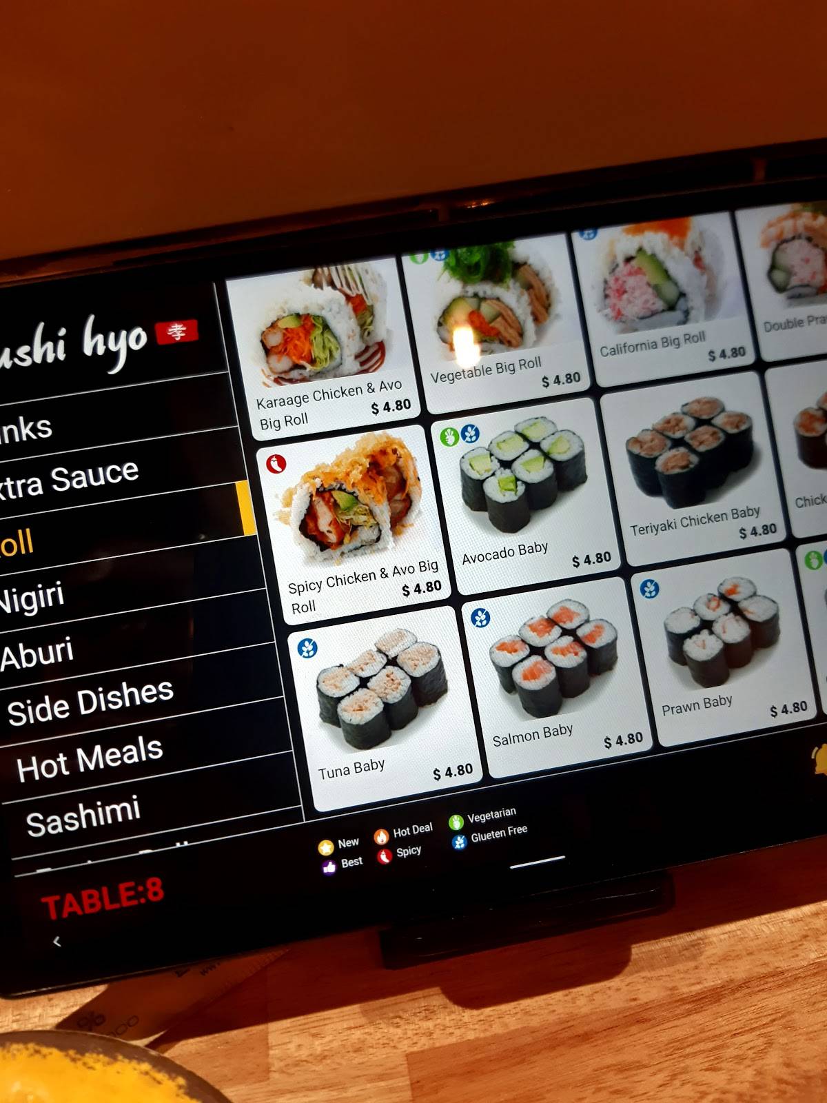 Menu at SUSHI HYO (YAMANTO) restaurant, Yamanto