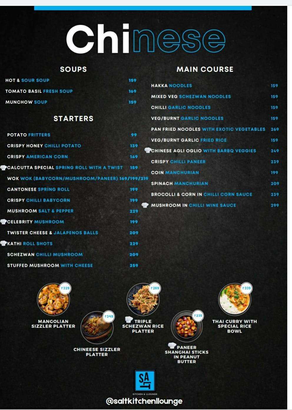 Menu at Salt kitchen & LLounge, Bhubaneswar