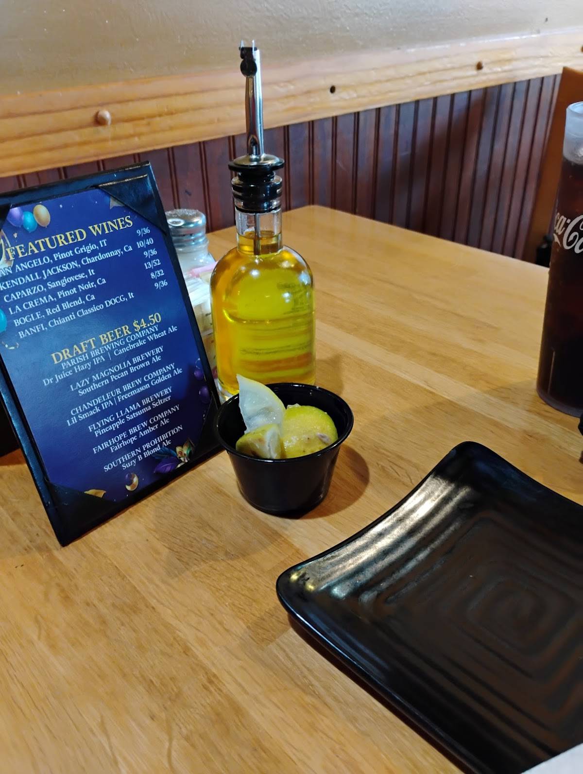 Menu at Salute Italian Restaurant, Gulfport