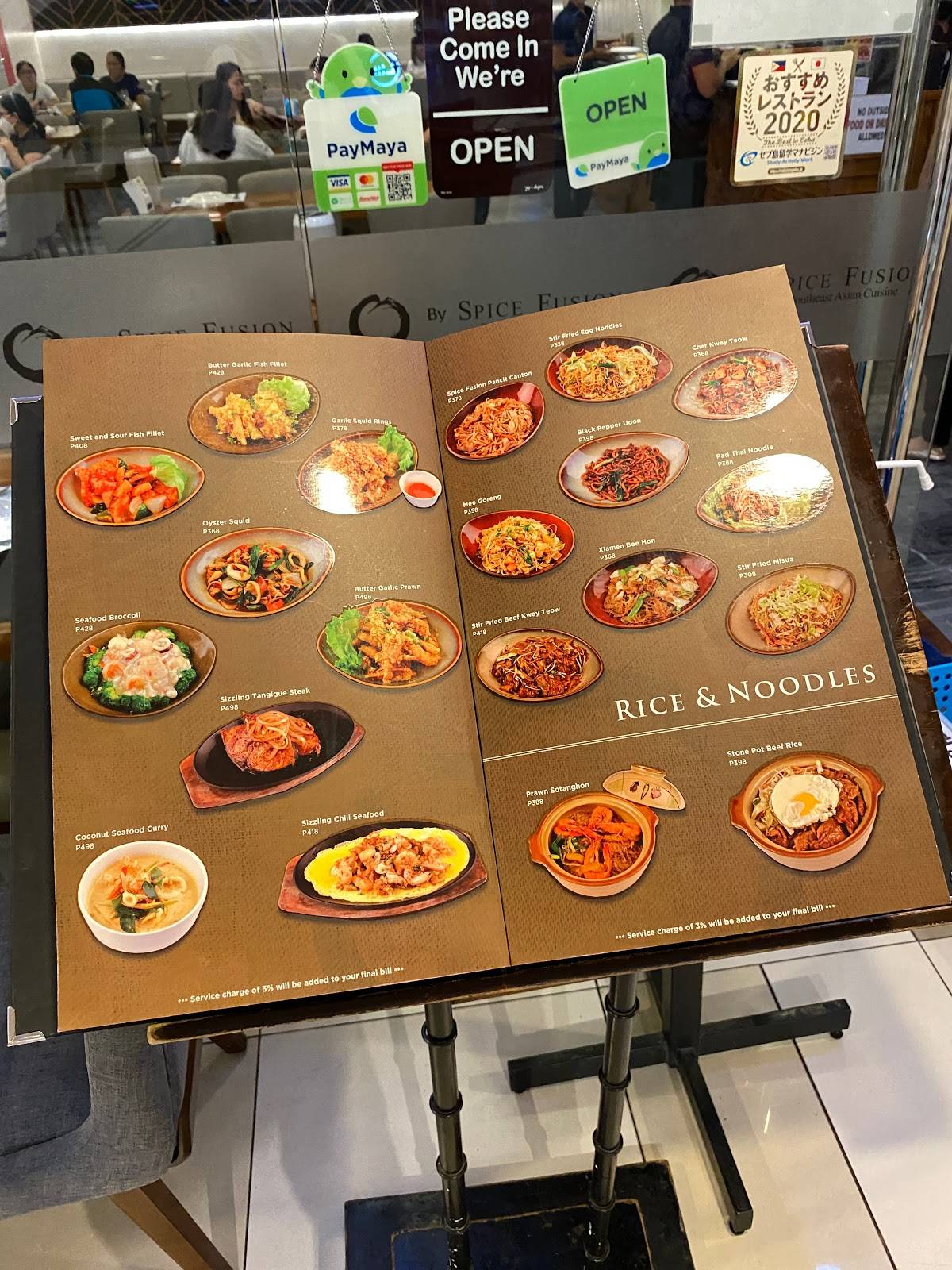 Menu at Sambal by Spice Fusion restaurant, Cebu City