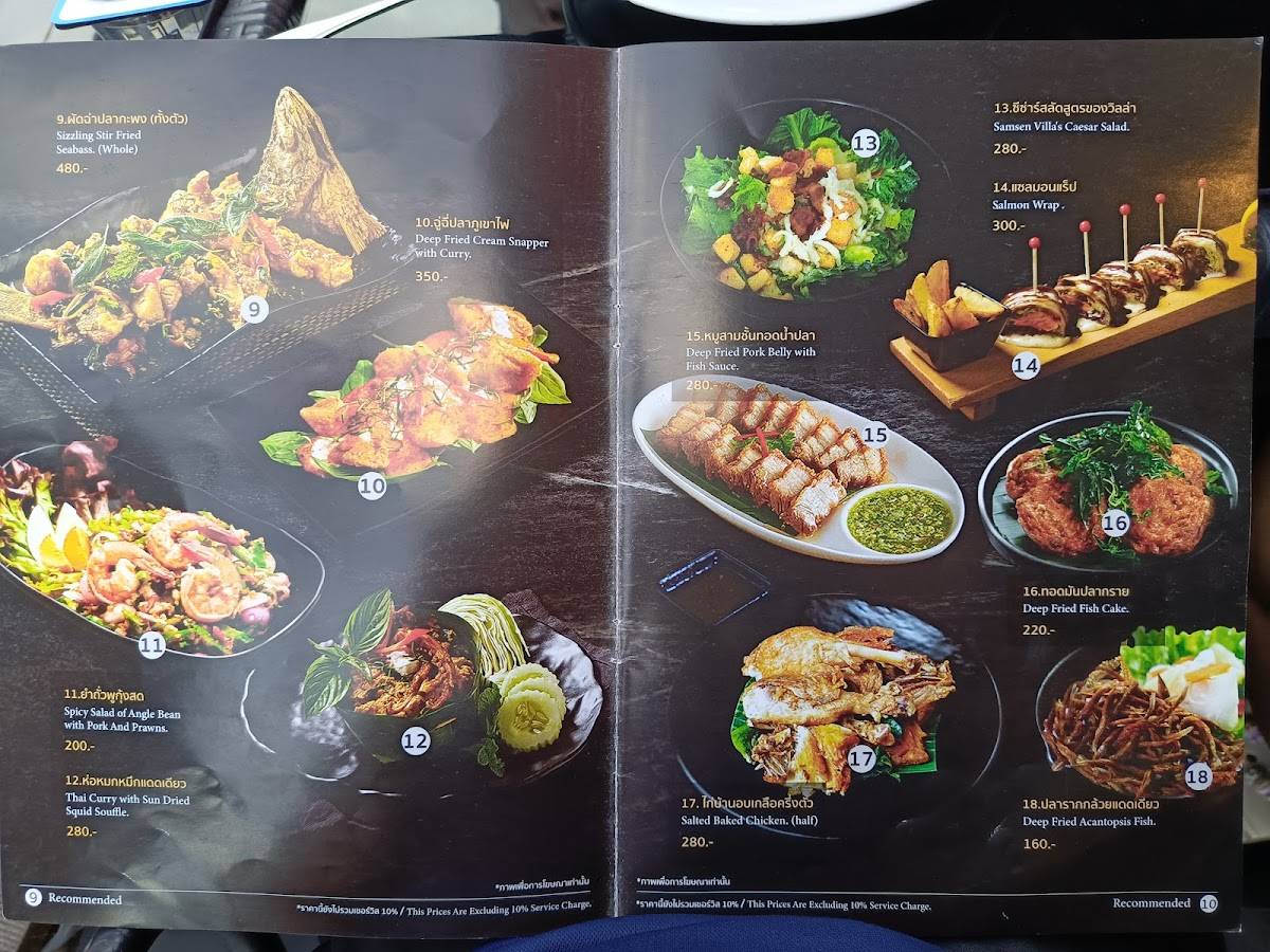 Menu at Samsen Life - The River restaurant, Bangkok, 10 36