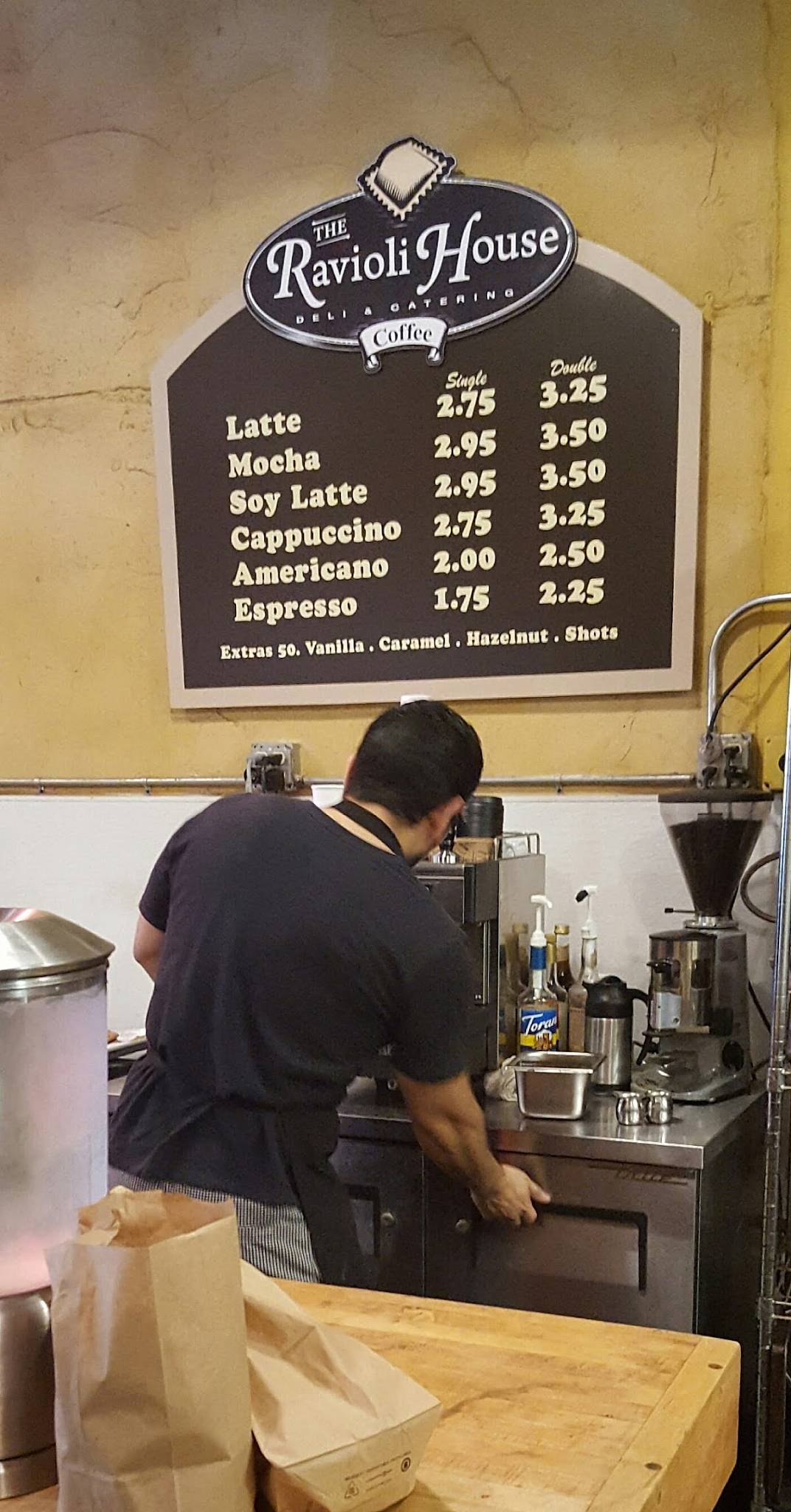 Menu at Ravioli House restaurant, San Mateo