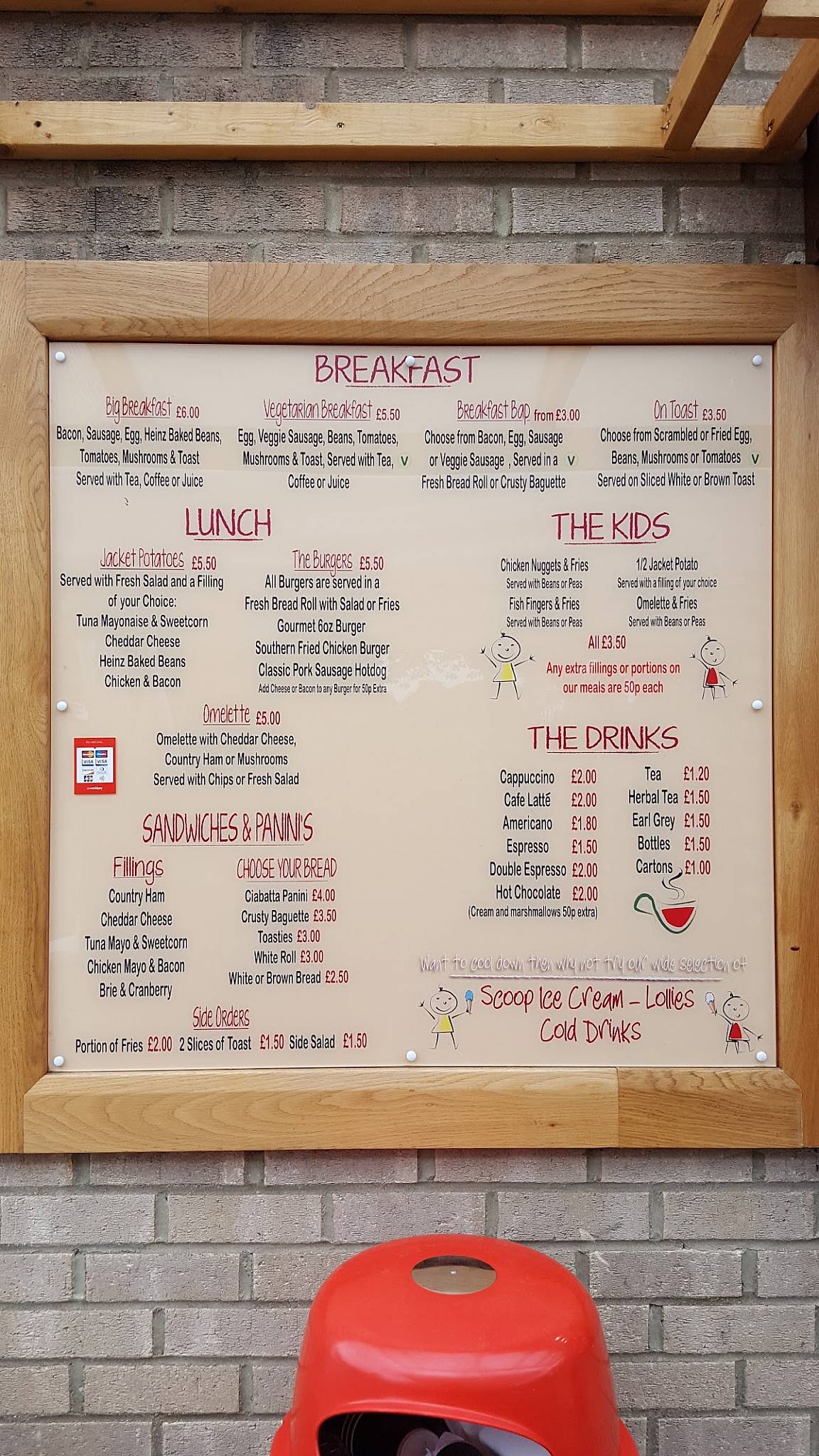 Menu at San Remo Cafe, Oxford, Harbord Rd