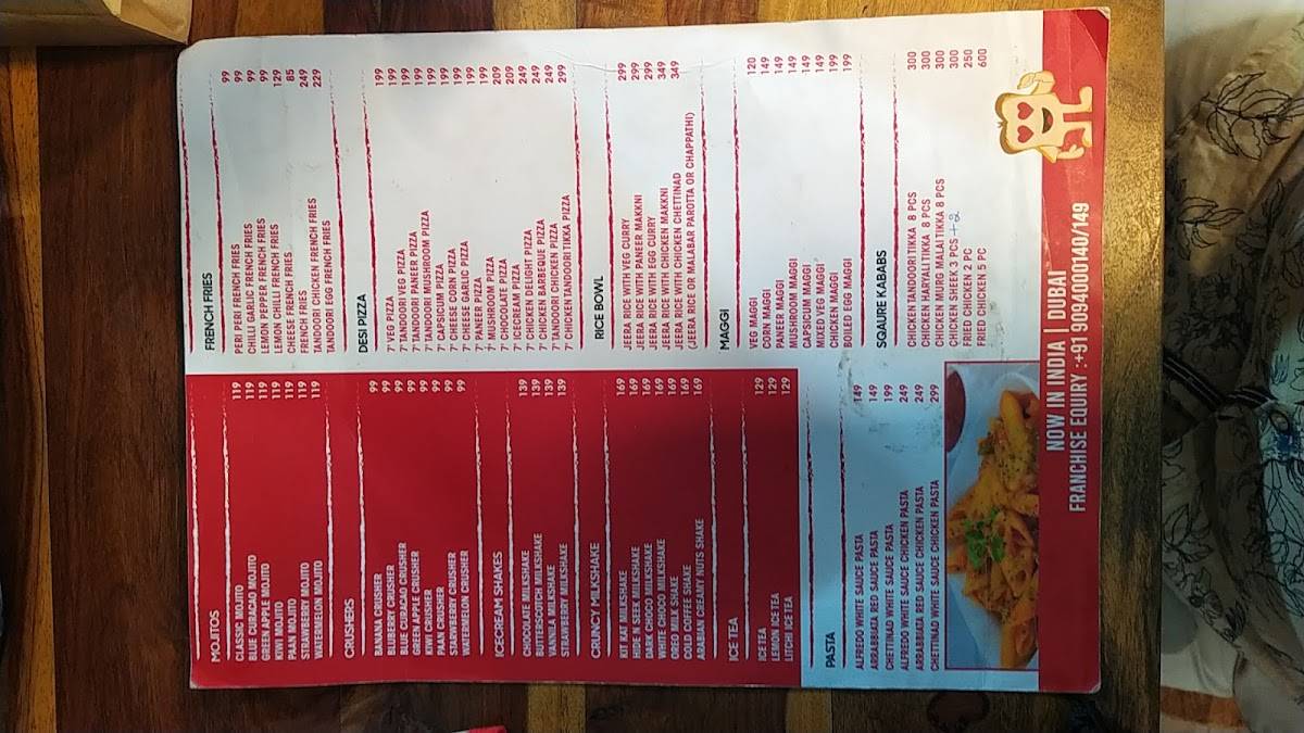 Menu at Sandwich Square, Chennai, 4/T53B